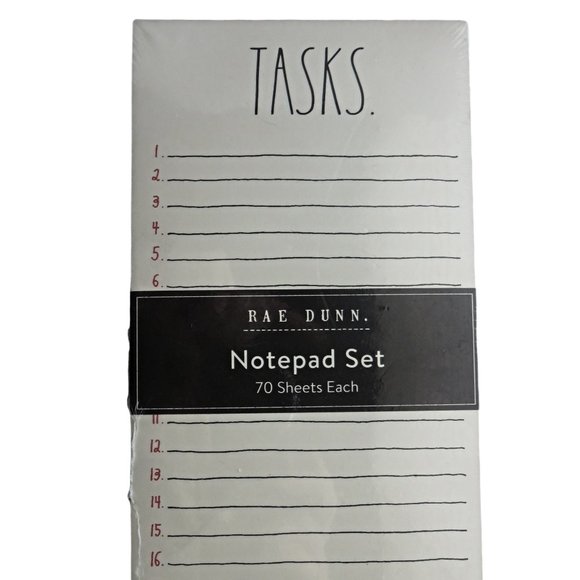 Rae Dunn | Office | Double Pack Rae Dunn Notepad Task List Pad | Poshmark